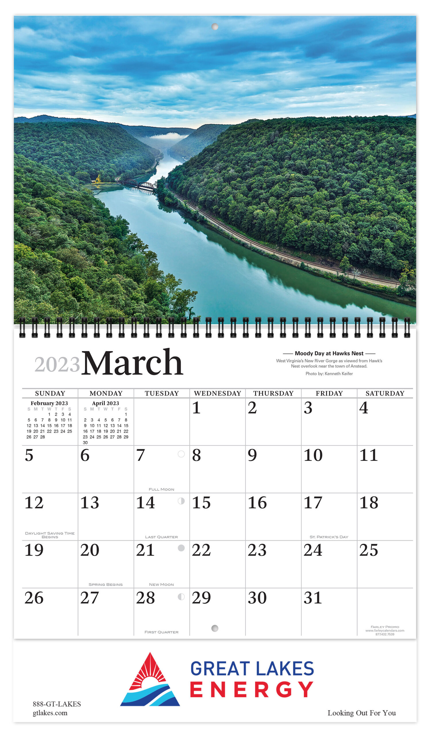 Country Roads Promotional Calendar | The Farley Calendar Company
