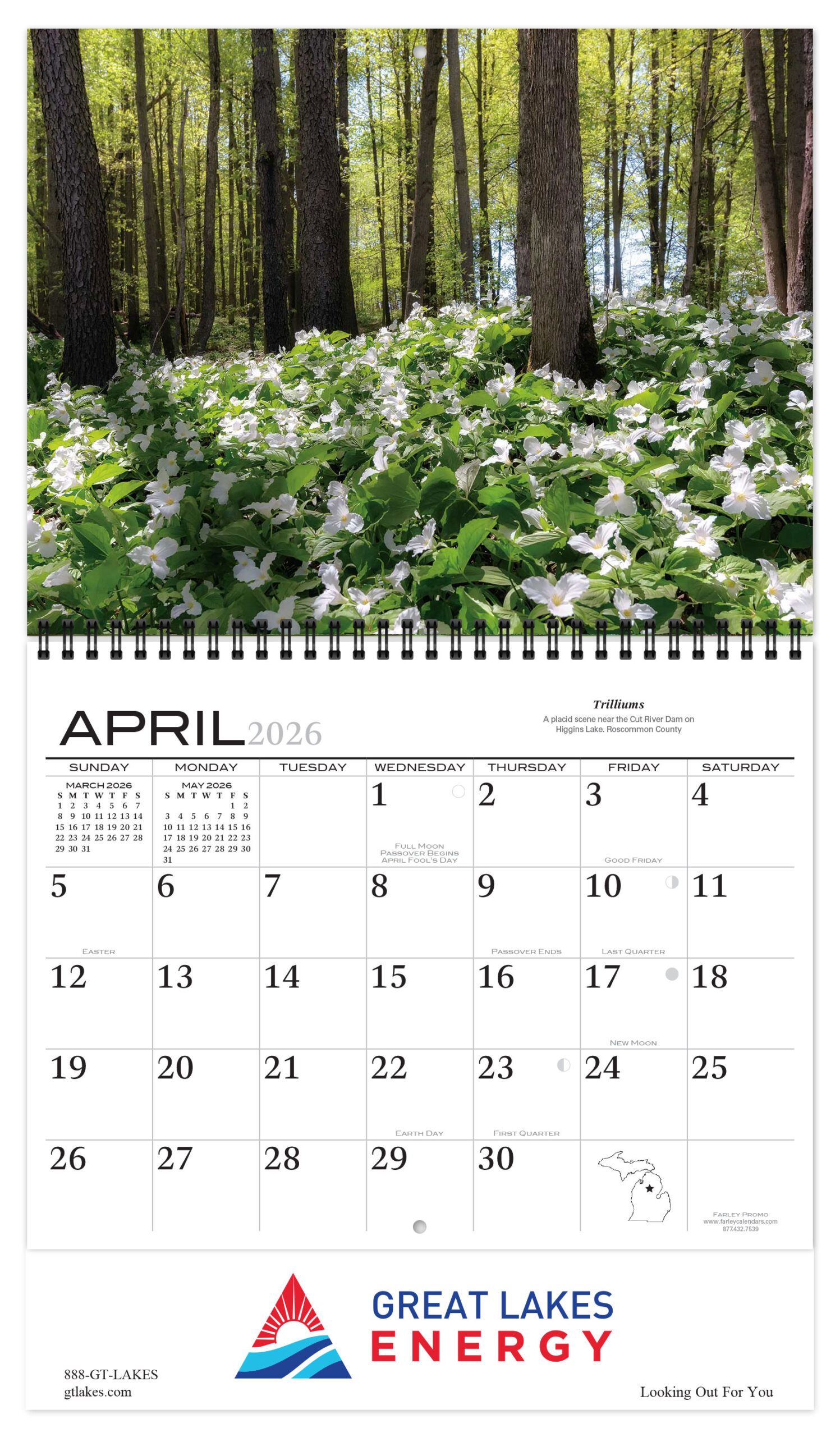 Michigan Promotional Calendar | Farley Promo
